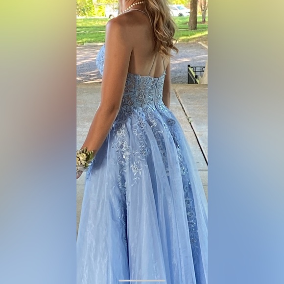 JVN by Jovani | Dresses | Light Blue Ball Gown Prom Dress | Poshmark